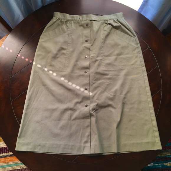 Koret | Skirts | Koret Vintage Snap Button Midi Skirt | Poshmark